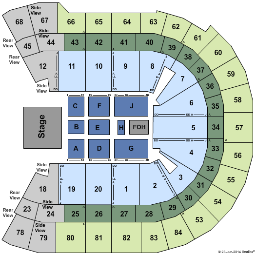 Qudos Bank Arena Seating Chart For All Events