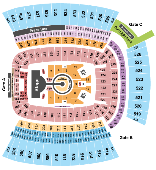 Heinz Field Beyonce Concert Seating Chart Brokeasshome