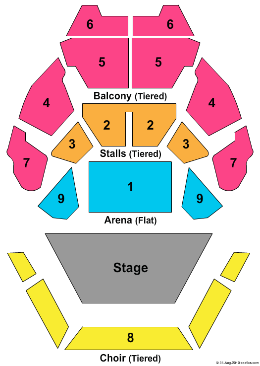 Hexagon Theatre Seating Chart For All Events