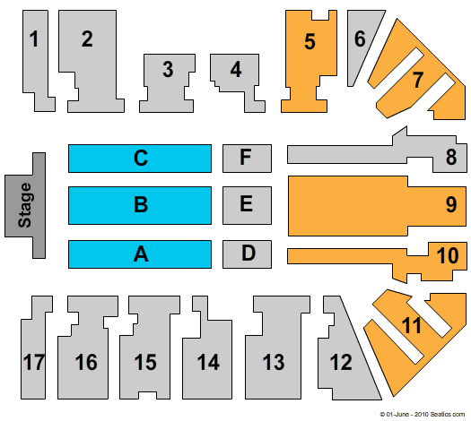 bp pulse LIVE Seating Chart For All Events
