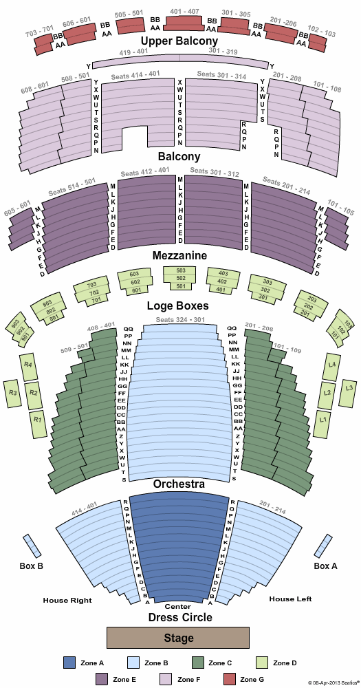 Playhousesquare Cleveland Seating Map
