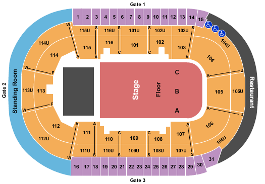 Prospera Place Tickets & Seating Chart - Event Tickets Center
