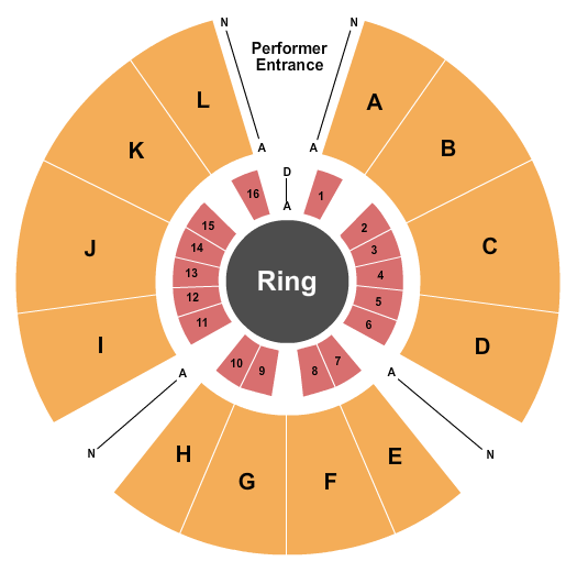 Military Circle Mall Seating Chart For All Events