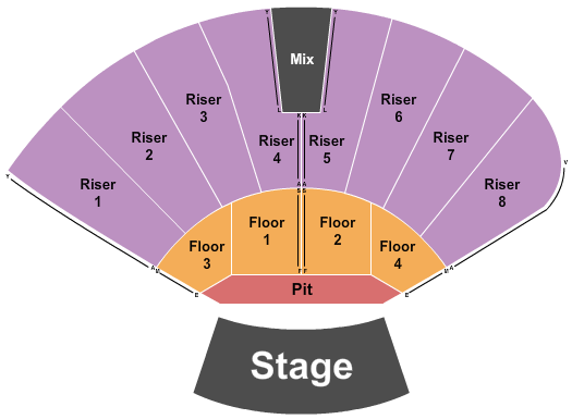 Vetter Stone Amphitheatre, Endstage GA Pit Seating Chart | Star Tickets