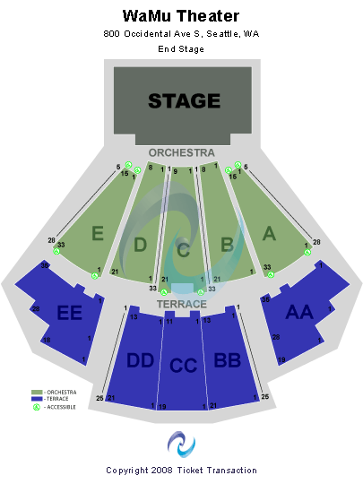 Wamu Theater Seattle Tickets Schedule Seating Chart Directions