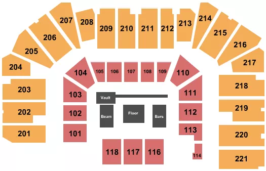 Carmichael Arena Tickets & Seating Chart
