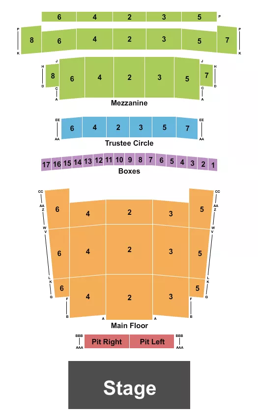 Opera Theatre Detroit Seating Chart Location & Venues | CNU