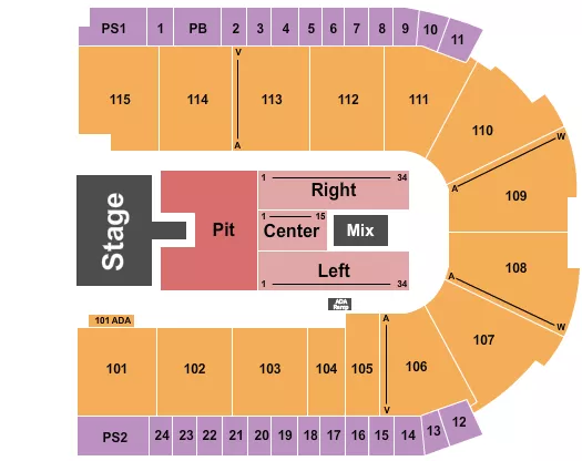 Grossinger Motors Arena Events
