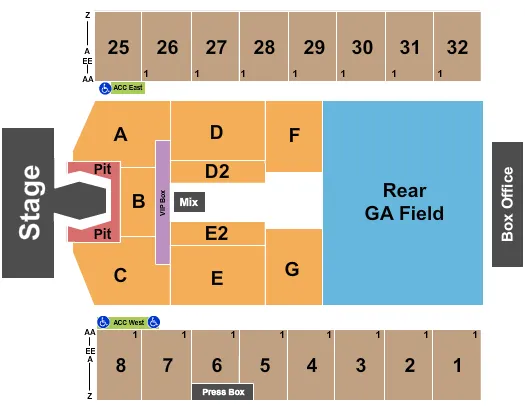 Hersheypark Stadium Tickets & Seating Chart