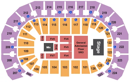 Intrust Bank Arena Seating Chart End Stage | Cabinets Matttroy