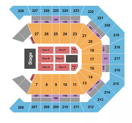 Mgm Grand Garden Arena Seating Section 224 At MGM Grand Garden Arena