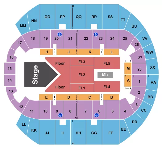 Mississippi Coast Coliseum Tickets & Seating Chart - ETC