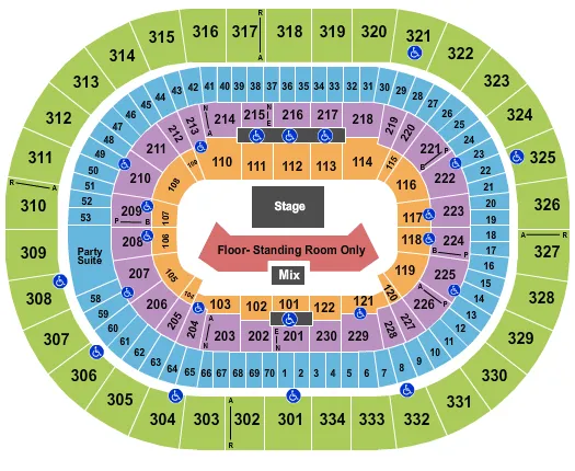 Moda Center at the Rose Quarter Tickets & Seating Chart