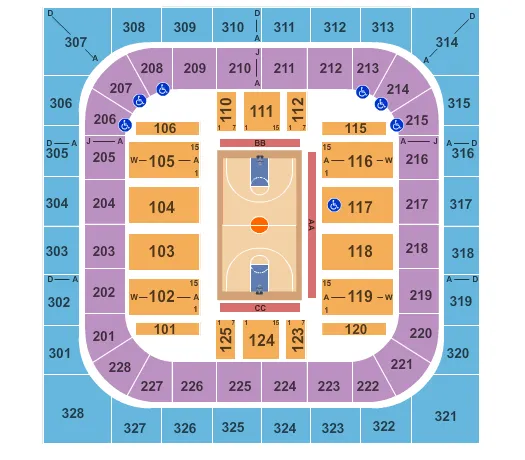Bank of Springfield Center Tickets & Seating Chart - ETC