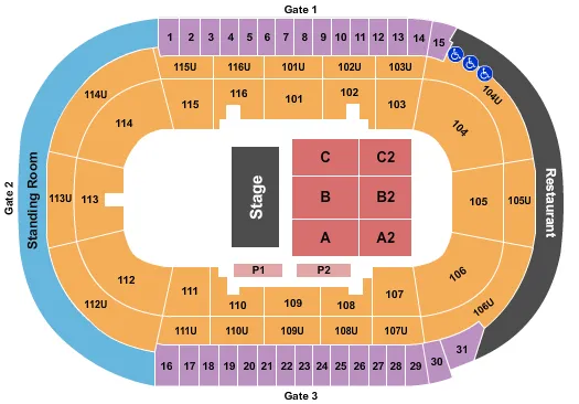 Prospera Place Tickets & Seating Chart - ETC