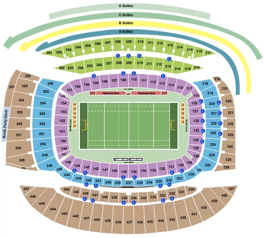 Soldier Field Seating Chart With Seat Numbers Soldier Field, Chicago