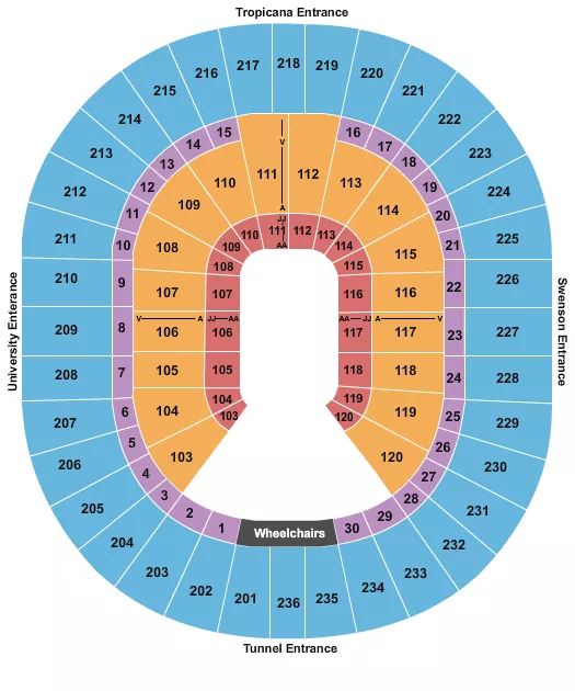 Thomas & Mack Center Events, Tickets, and Seating Charts