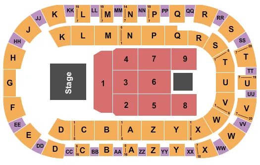 Toyota Center Seating Map Toyota Center Interactive Seating Chart