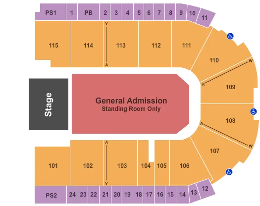 Us Cellular Center Concert Seating Chart