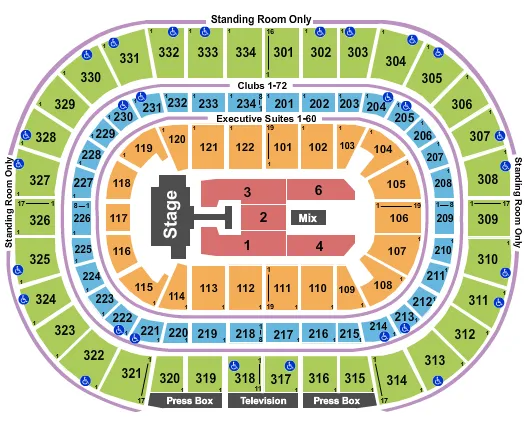 United Center Tickets & Seating Chart - ETC