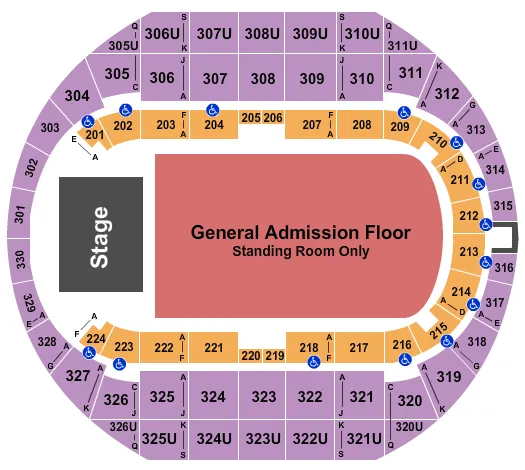 Propst Arena At the Von Braun Center Ticket & Seating Charts